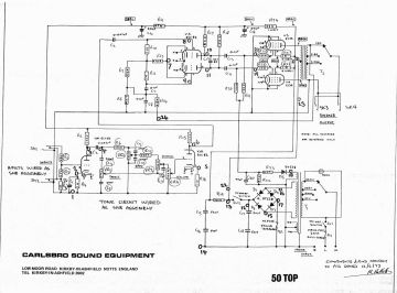 Carlsbro Schematics, Service manual or circuit diagram £1.80 (~ $2.20 ...