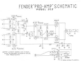 Schematics, Service manual, or circuit diagram for Fender Schematic £1. ...