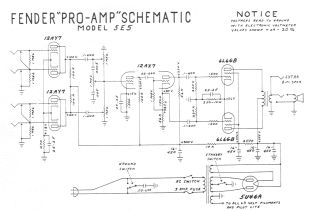 Schematics, Service manual, or circuit diagram for Fender Schematic £1. ...