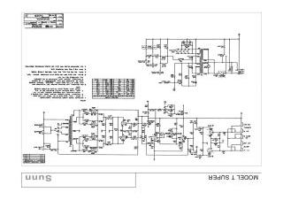 Sunn Schematics, Service manual or circuit diagram £1.80 (~ $2.20 or €2.10)