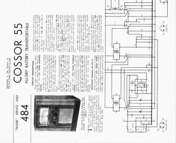 Schematics, Service manual, or circuit diagram for Cossor Schematic £1. ...