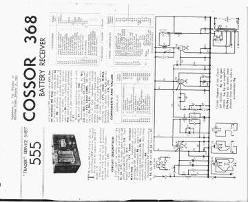 Schematics, Service manual, or circuit diagram for Cossor Schematic £1. ...