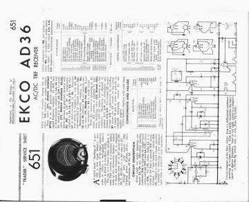 Schematics, Service manual, or circuit diagram for Ekco Schematic £1.80 ...