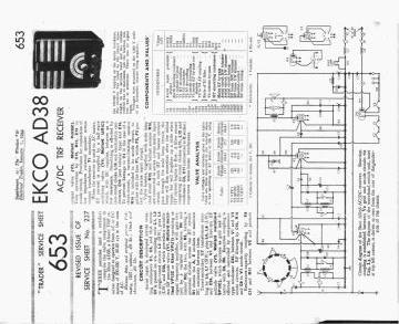 Schematics, Service manual, or circuit diagram for Ekco Schematic £1.80 ...