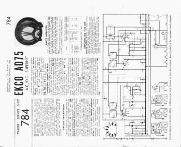 Schematics, Service manual, or circuit diagram for Ekco Schematic £1.80 ...
