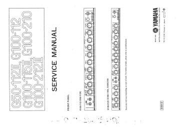 Yamaha G100 212 II Schematic purchase